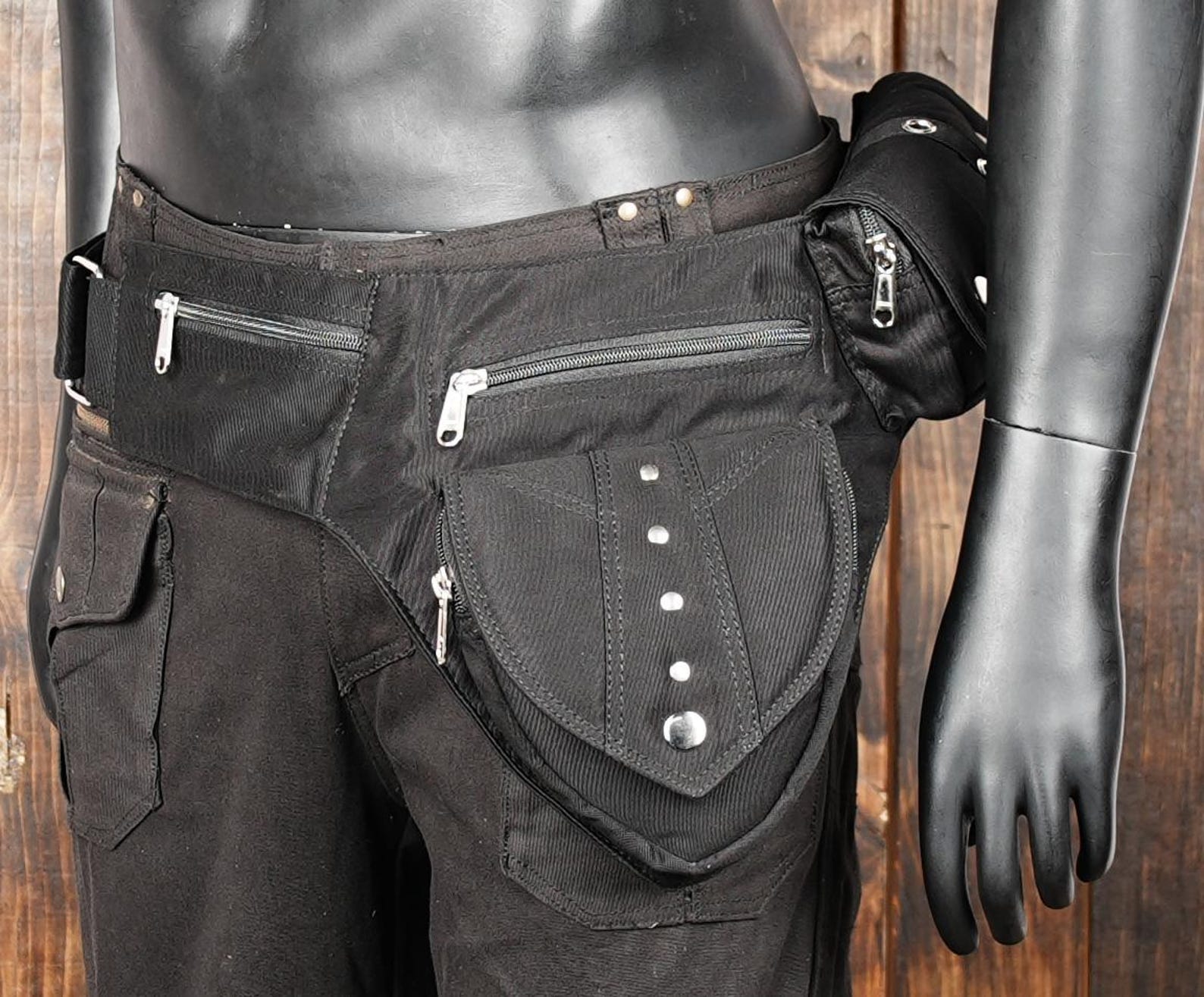 Alternative Style Utility Belt | Multi-pocket Hip Pouch | Travel ...