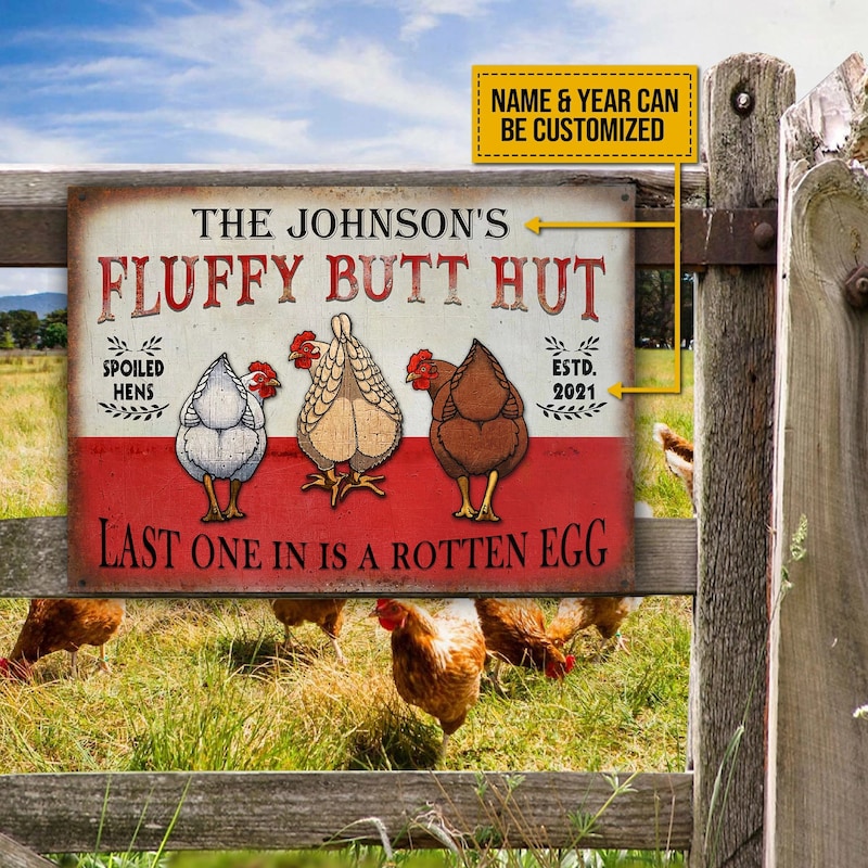 Funny Chicken Sign - Etsy