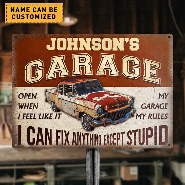 Custom Garage Sign - Etsy