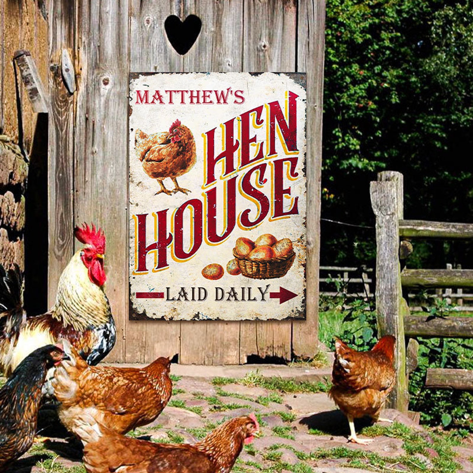 Personalized Chicken Hen House Nuggets Customized Classic - Etsy