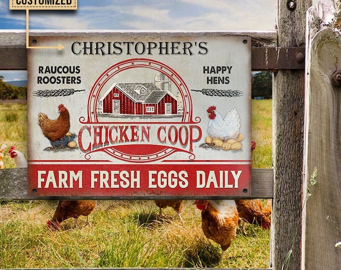 Chicken Coop Sign, Chicken Coop Gift, Chicken Coop Decor, Chicken Coop ...