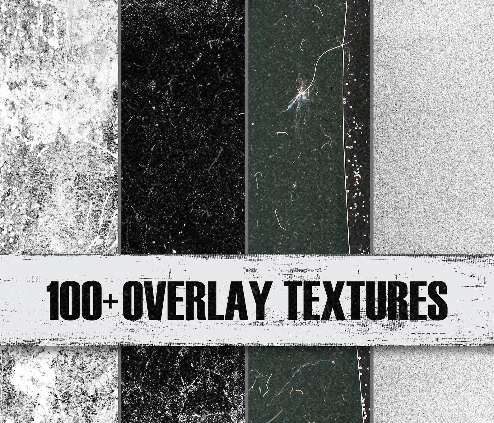 Grunge + Noise Texture Overlays | 100+ High-resolution 4K JPG Textures ...