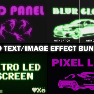 Retro LED Text/image Preset Bundle, Photoshop Presets - Etsy
