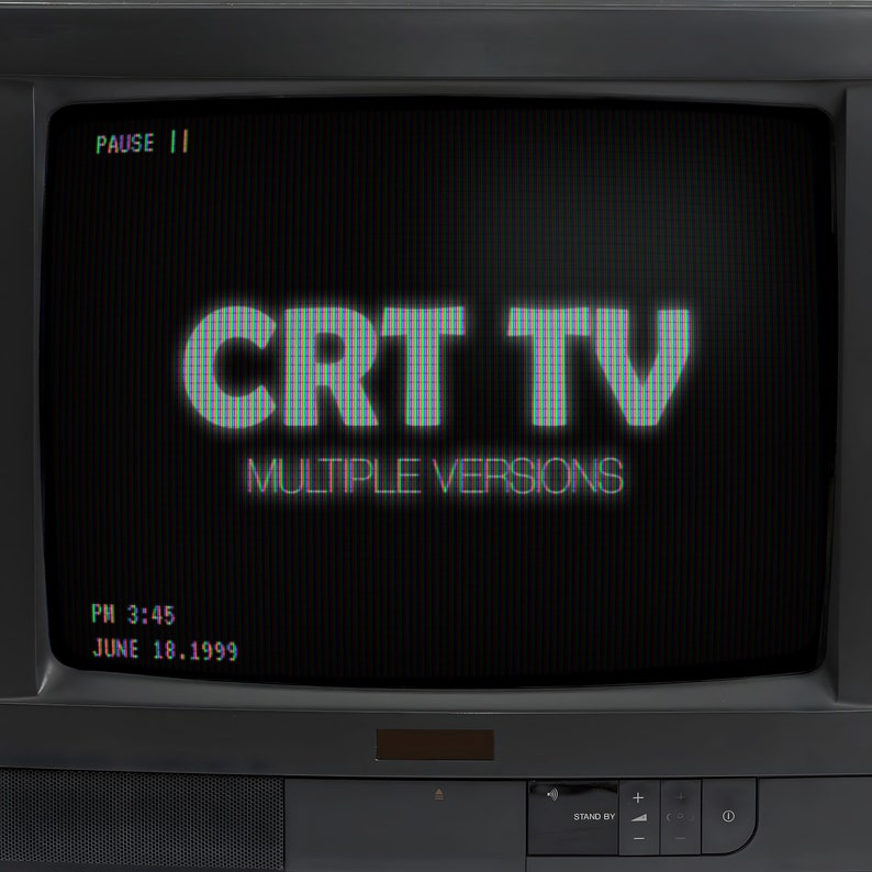 Retro CRT TV LED Text/image Preset Bundle, Photoshop Presets, Generator ...