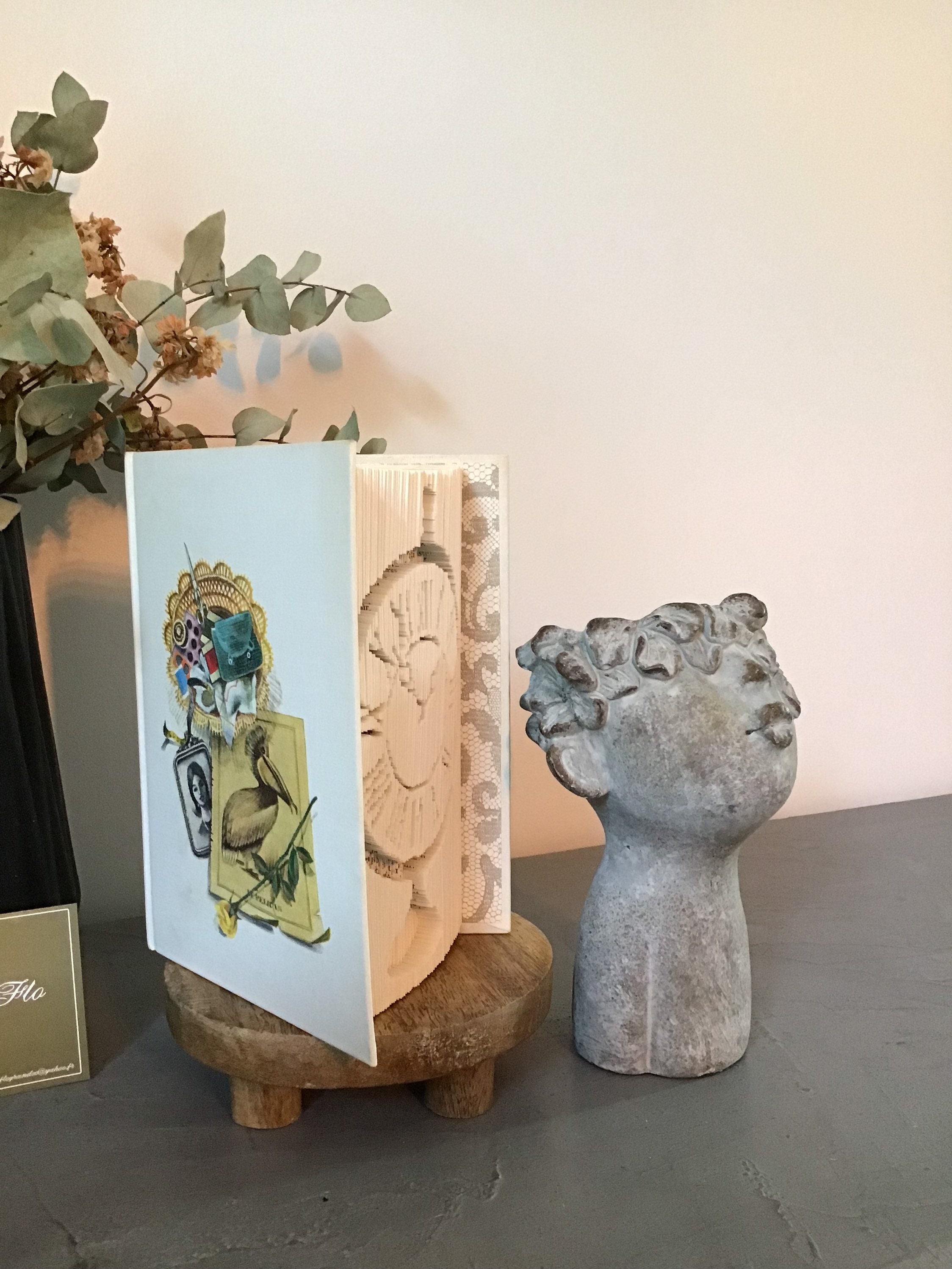 Folded Book Clock - Etsy