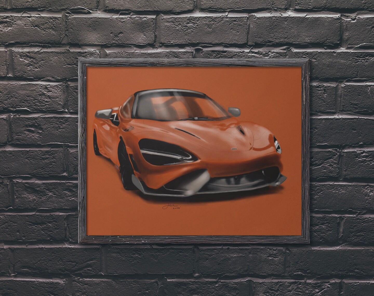 Mclaren 765LT Original Artwork Printed on High-gloss Photo or Canvas - Etsy
