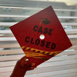 Graduation Cap Topper | Case Closed Topper | Criminal Justice Topper ...