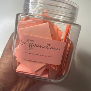Affirmations Jars Positive Thinking Jar - Etsy