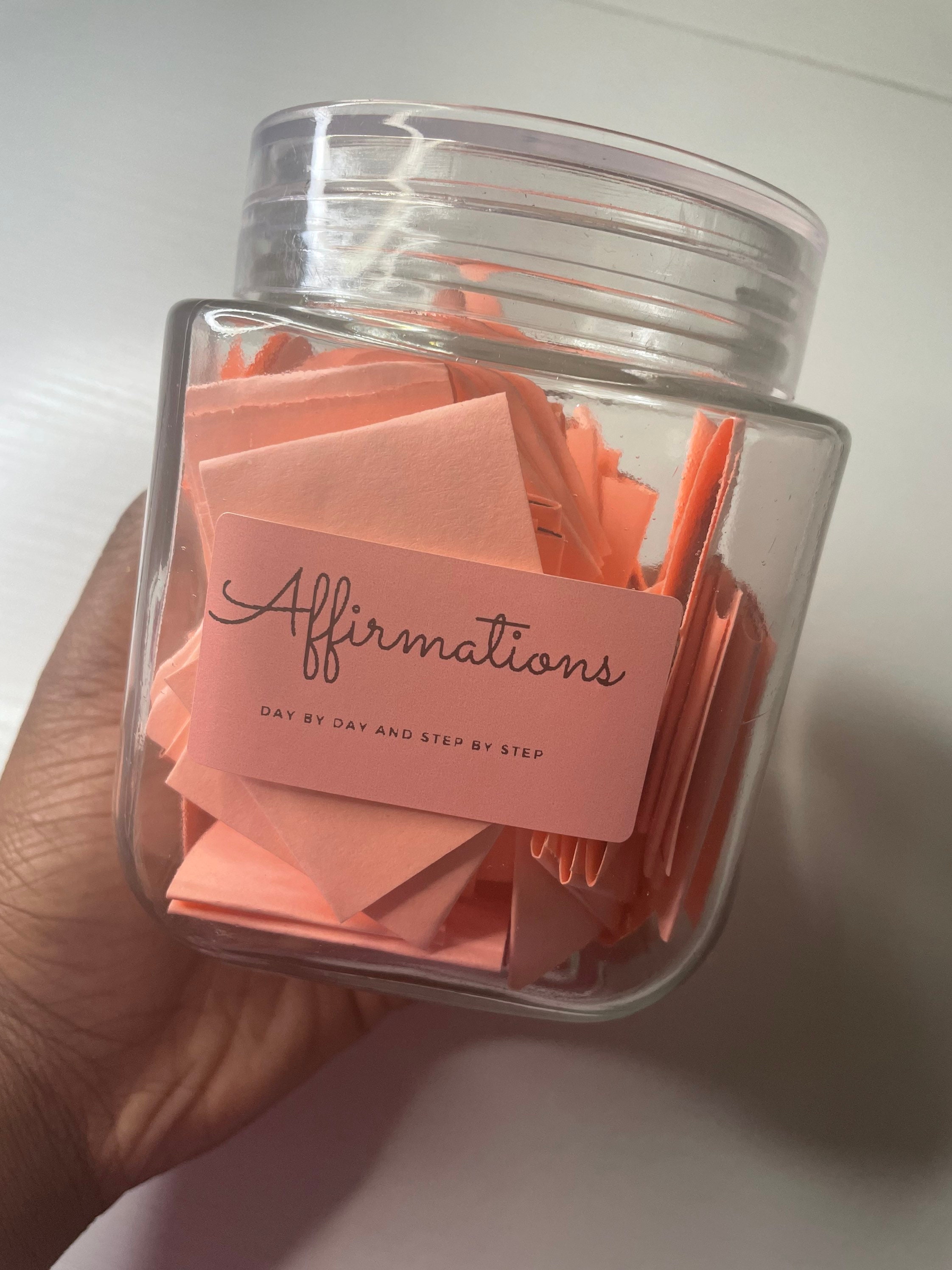 Affirmations Jars Positive Thinking Jar | Etsy