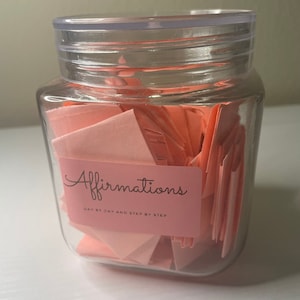 Affirmations Jars Positive Thinking Jar - Etsy