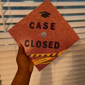 Graduation Cap Topper | Case Closed Topper | Criminal Justice Topper ...