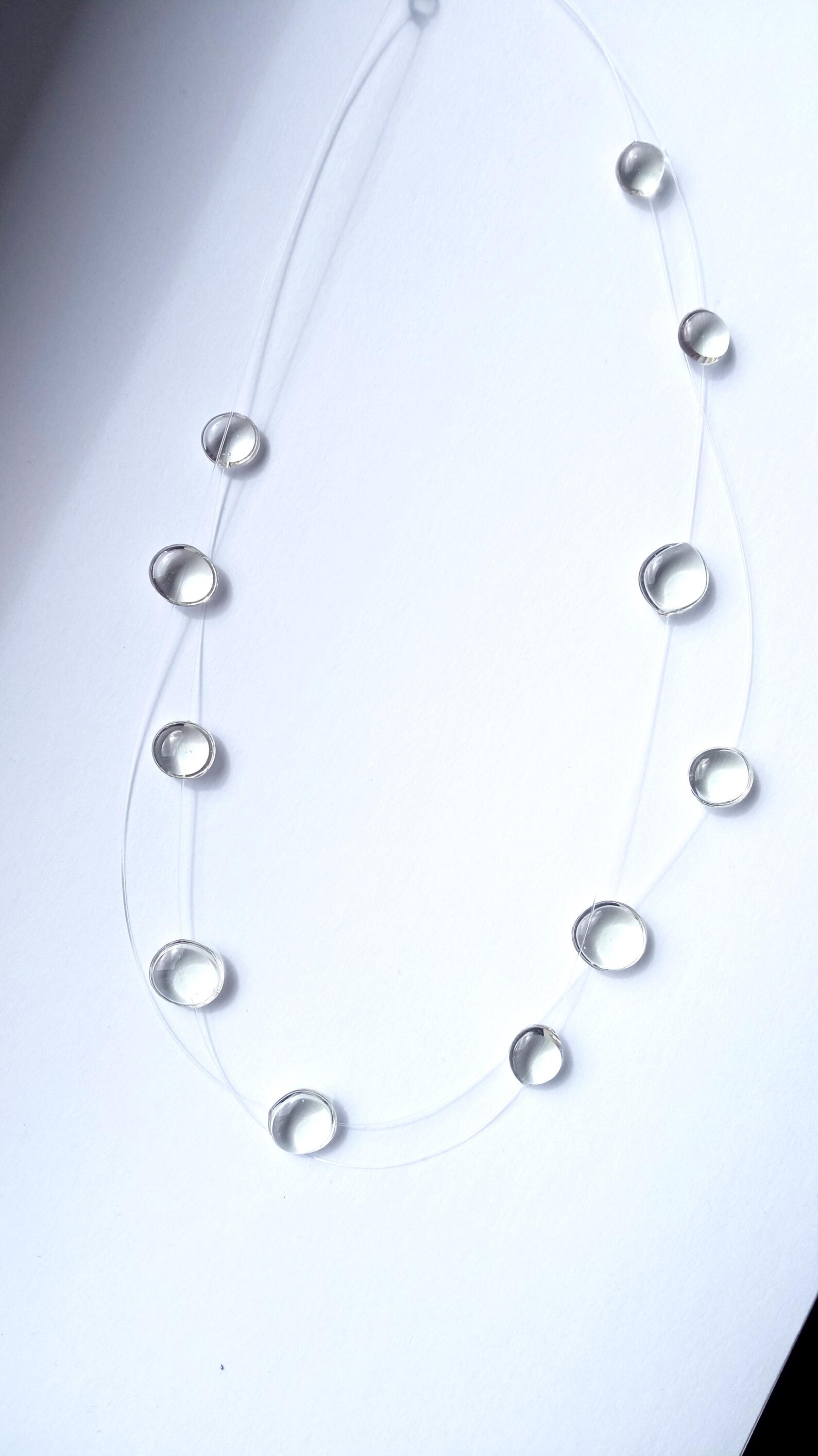 Water Resin Drop Necklace | Handmade Mistbloom Floating Resin ...