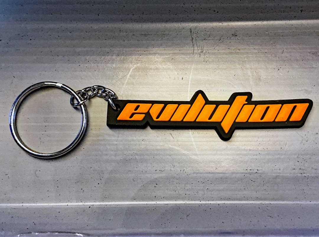 Flexible PVC Evilution Keyring - Etsy