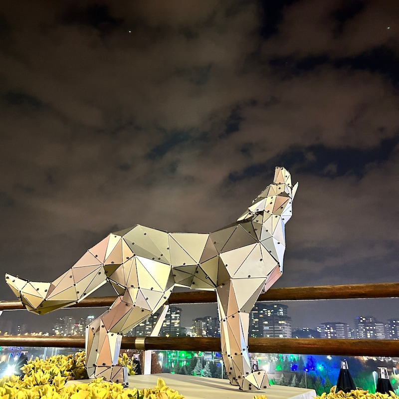 Wolf Sculpture - Etsy