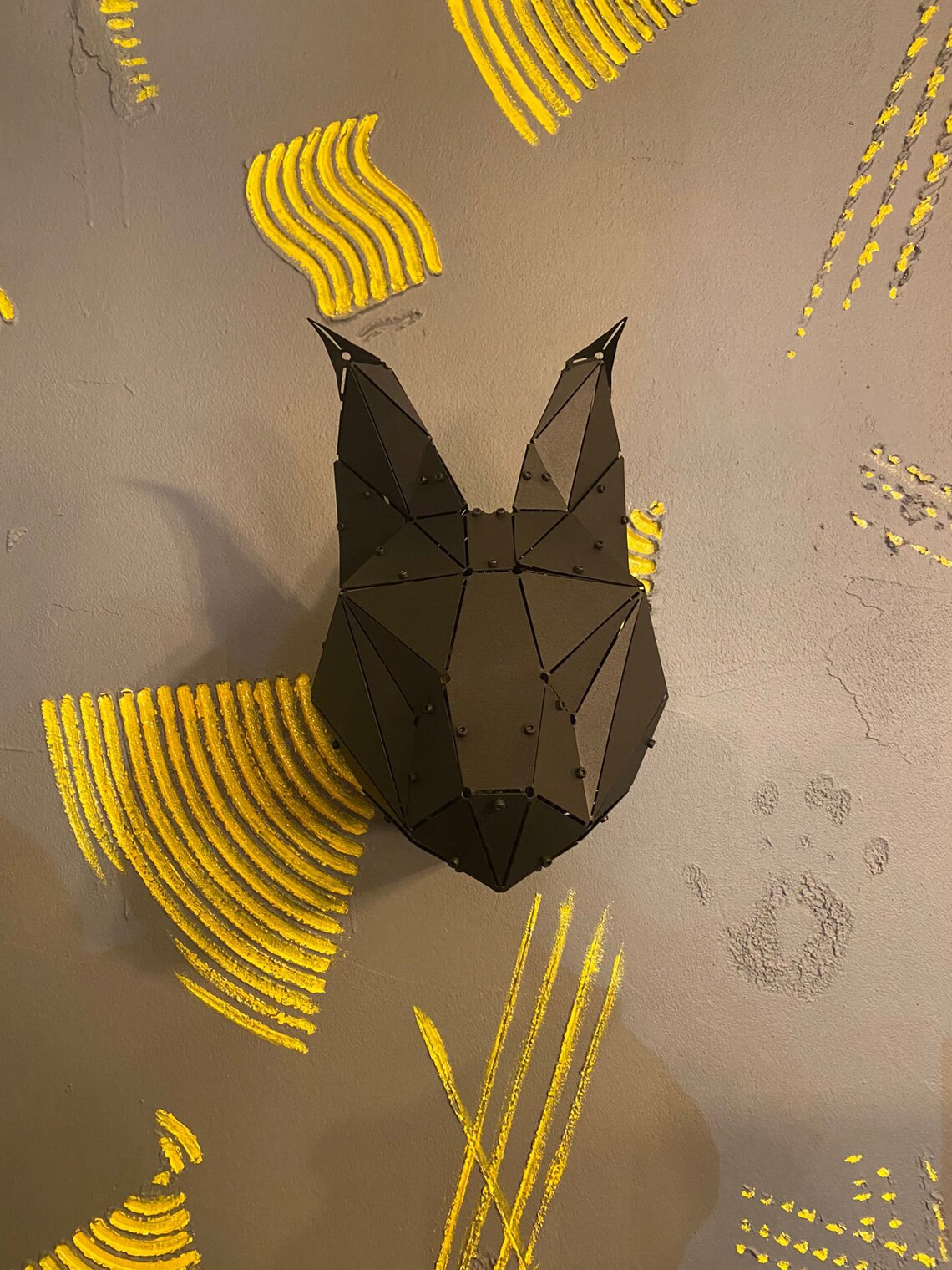 Metal Lynx, Wall Decor, Wall Art, Metal Animal Sculpture, 3d Animal, 3d ...