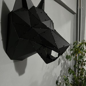 Metal Wolf Head, 3d Metal Art, Metal Design, Animal Sculpture, Wall ...