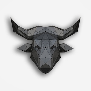 Modern Bull Head Wall Decor, Metal Bull Head, Decorative Bull Head ...