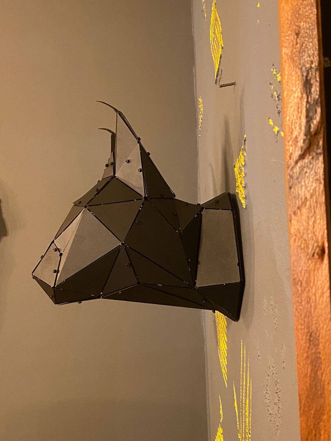 Metal Lynx, Wall Decor, Wall Art, Metal Animal Sculpture, 3d Animal, 3d ...