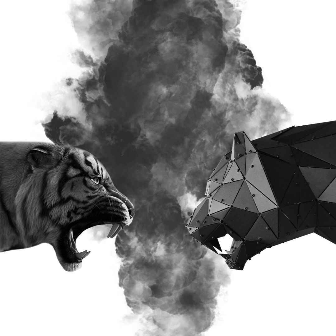 Metal Tiger Head,3d Metal Art, Wall Art,animal Head, Metal Decor, Wall ...