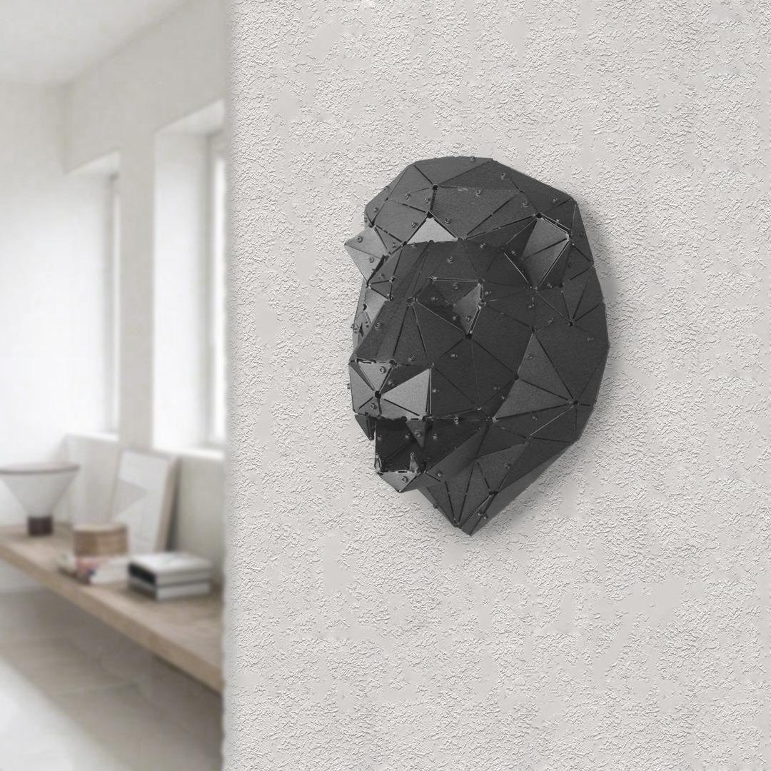 Metal Lion Head, Metal Design, 3d Metal Art, Handcraft Wall Decor ...
