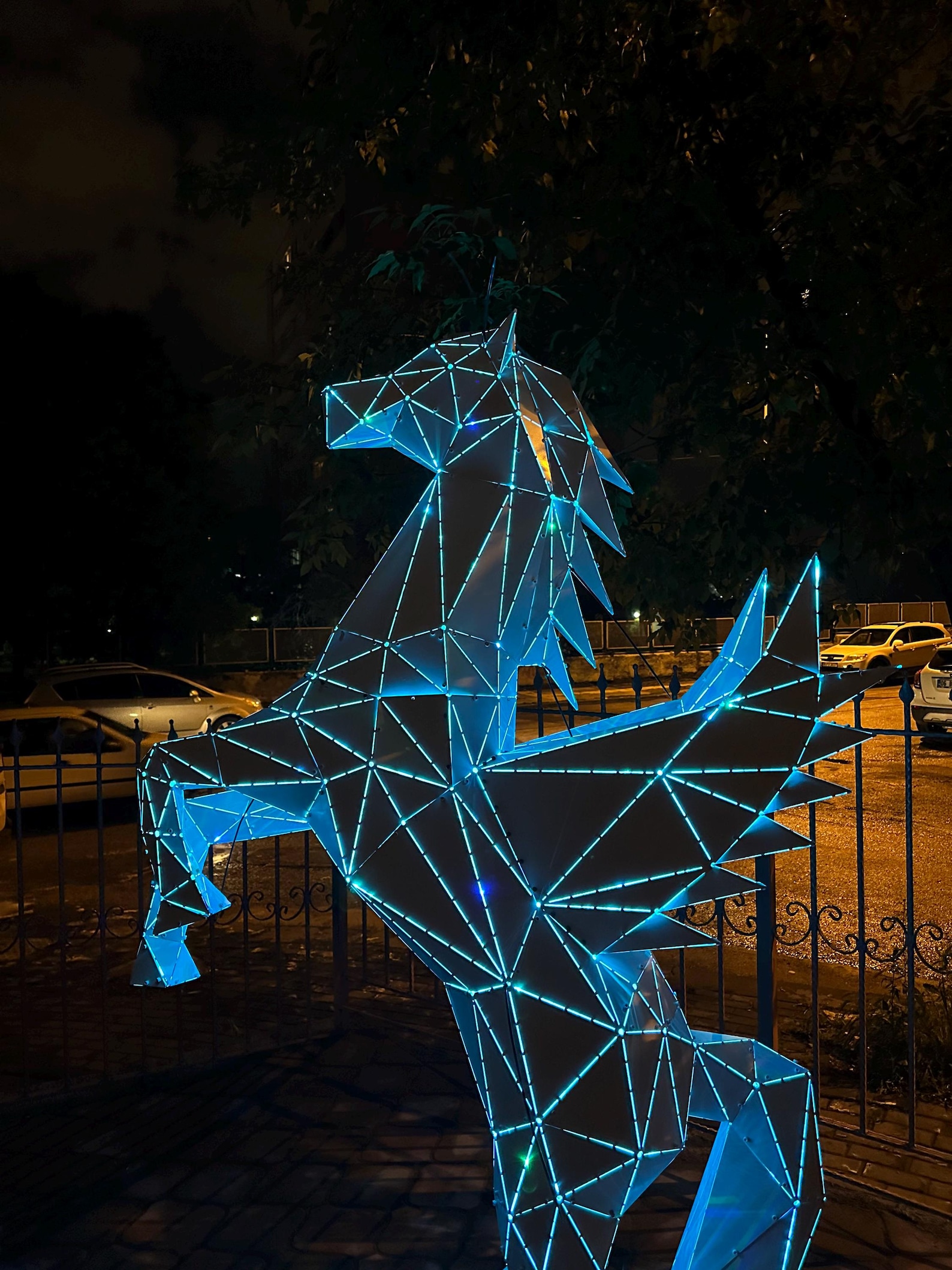 Unique Metal Pegasus Sculpture, Pegasus Sculpture With Lighting ...