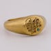 SETI Signet Ring With Emerald - 22k Gold Vermeil - Custom Made - Etsy