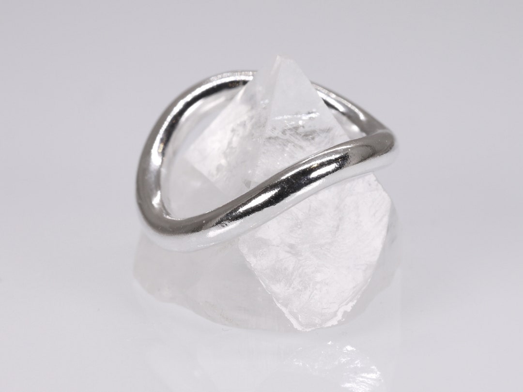 KYMA Solo Wave Ring - Chunky 3mm - Silver or 9k Gold - Handmade - Etsy