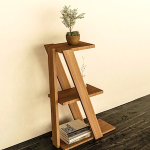 DIY Wood Home Decor Stand Plans: Easy Build Shelving (PDF File) - Etsy