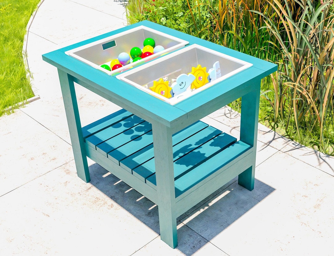 DIY Sand & Water Table Build Plans: Outdoor Sensory Play (PDF Download ...