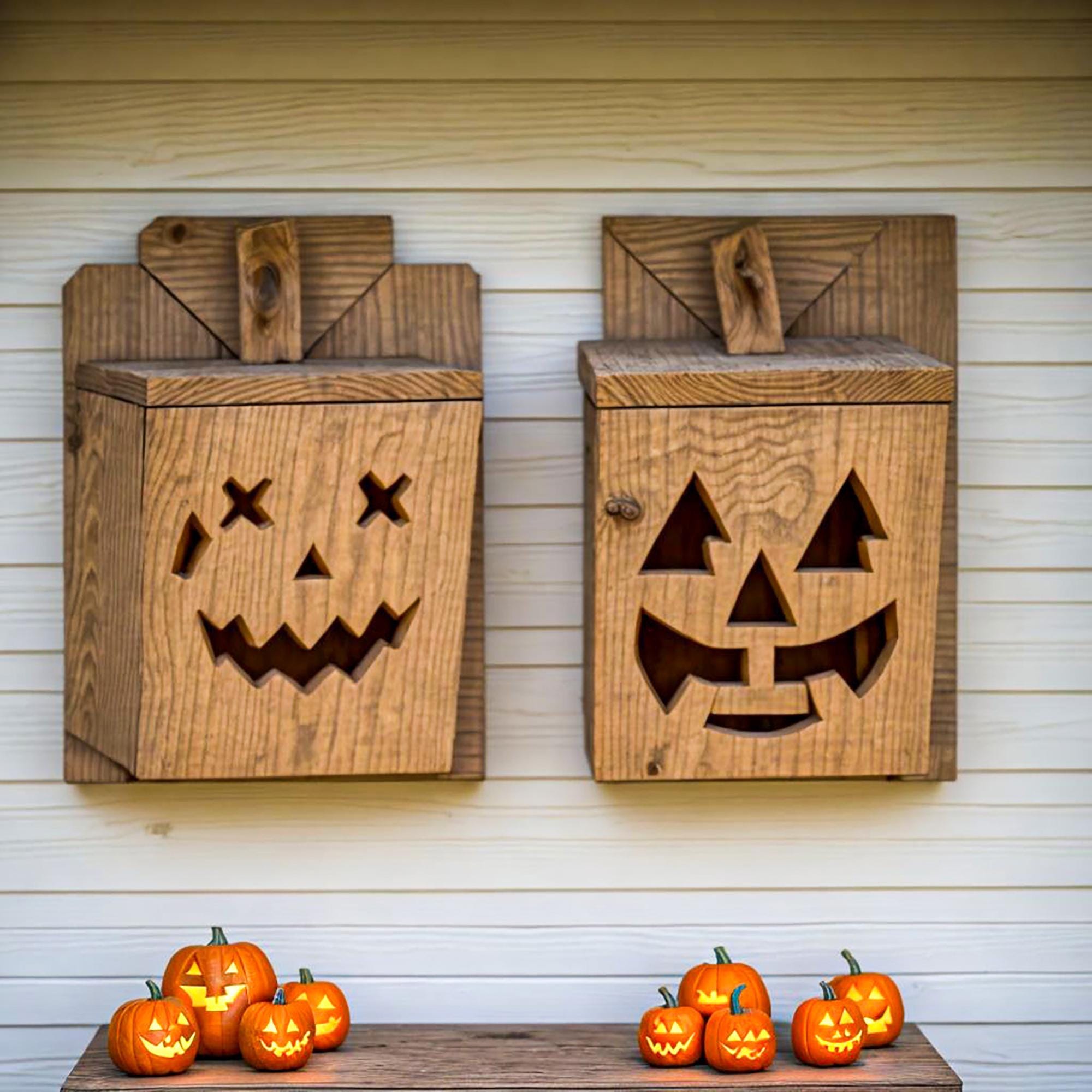 Halloween Jack-o-lantern Woodworking Plans With CNC Svg File - Etsy