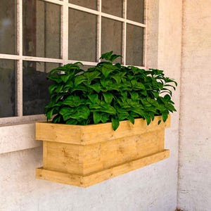 DIY Hanging Planter Box Plans: Balcony & Window Vegetable Planter (PDF ...