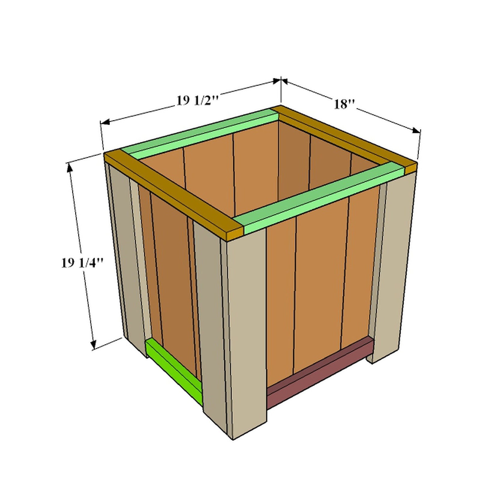DIY Raised Planter Box Plans Garden Planter Box Plans - Etsy