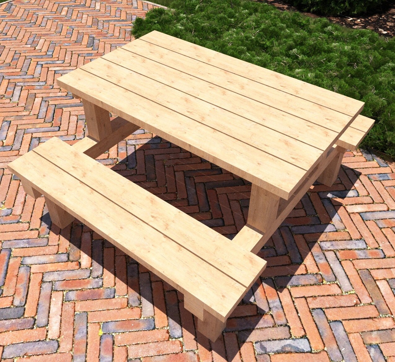 DIY Picnic Table Build Plans Garden Table Plans Easy to - Etsy UK