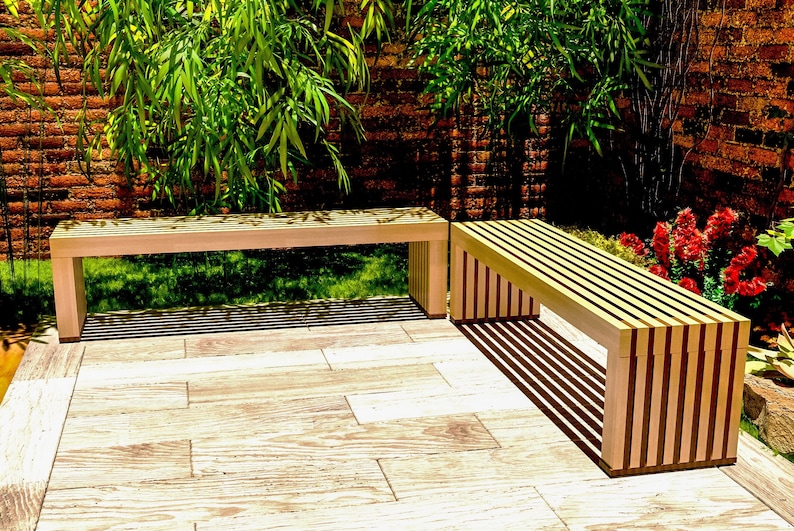 DIY Bench Plans Bundle: 4 Outdoor Woodworking Seating Projects (PDF ...