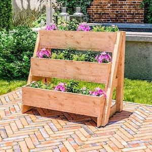 DIY 3-tier Raised Planter Box Plans: Easy Woodworking Build Project for ...