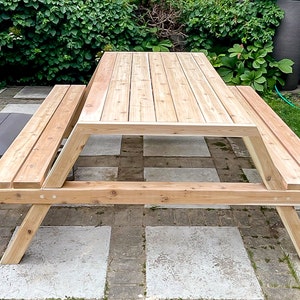 DIY Picnic Table BUNDLE Plans, Garden Table Plans, Patio Table Plans ...
