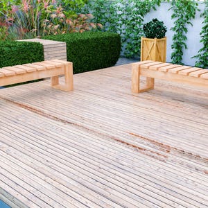 DIY Simple 2x6 Lumber Bench Plans: Outdoor Garden, Pool (PDF Download ...