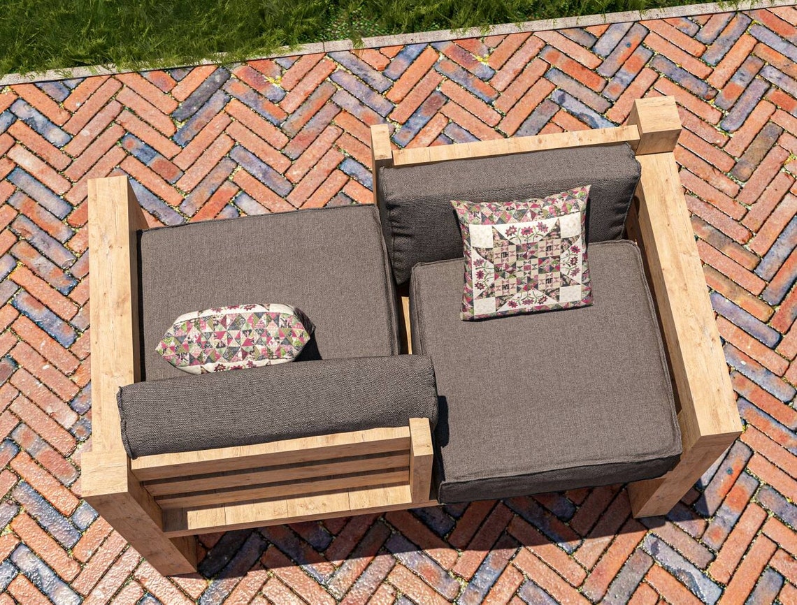 DIY Patio Love Sofa Plans Outdoor Sofa Plans PDF File - Etsy