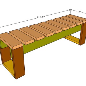 DIY Simple Patio Bench Plans, Outdoor Bench Plans, Pool Bench Plans ...