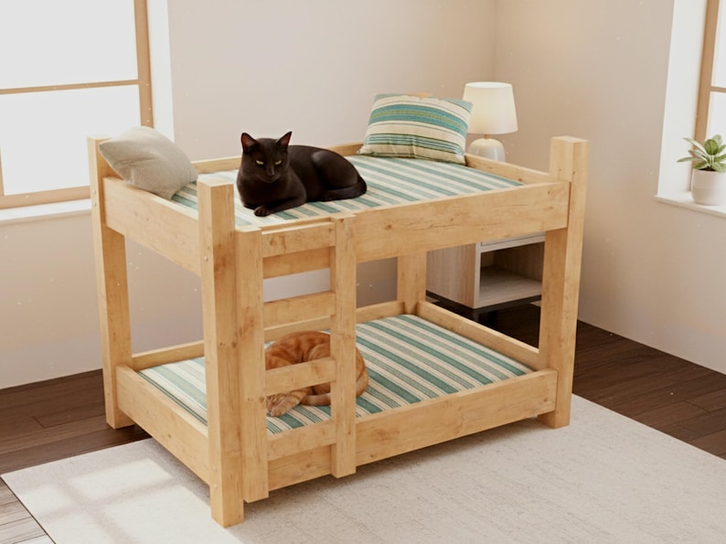 DIY Two-tier Cat Bed Plans: Modern Pet Furniture Project (PDF File) - Etsy