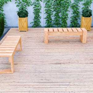 DIY Simple Patio Bench Plans, Outdoor Bench Plans, Pool Bench Plans ...