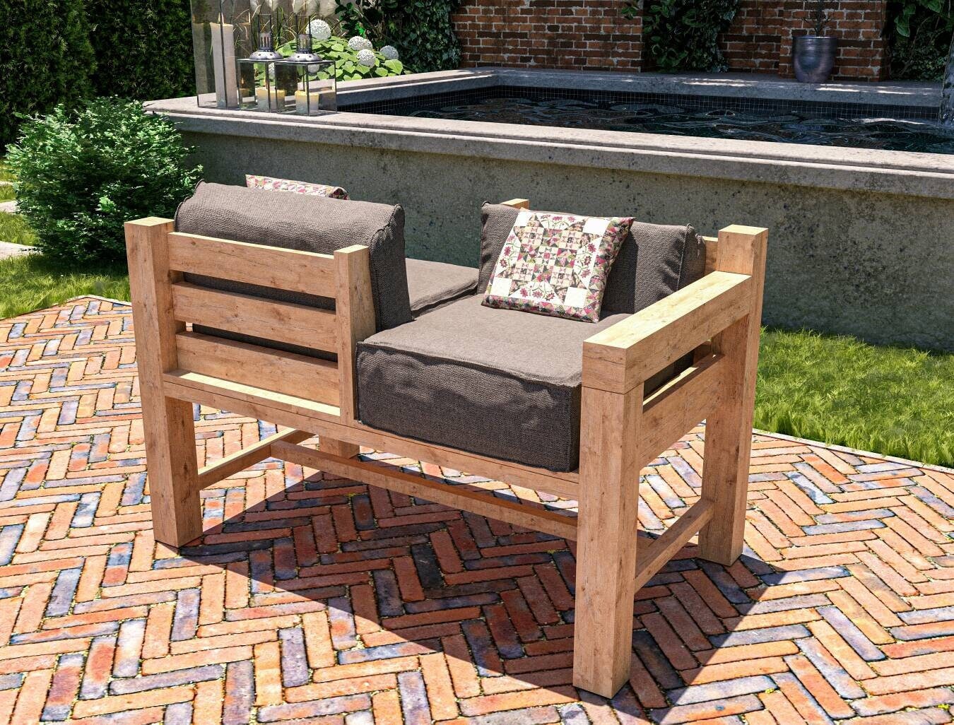 DIY Patio Love Sofa Plans Outdoor Sofa Plans PDF File - Etsy