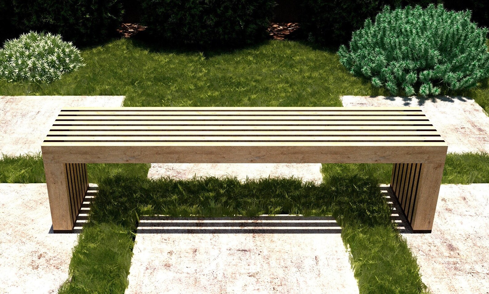 DIY Modern Bench Build PLANS Outdoor Patio Bench Plans Easy - Etsy Canada