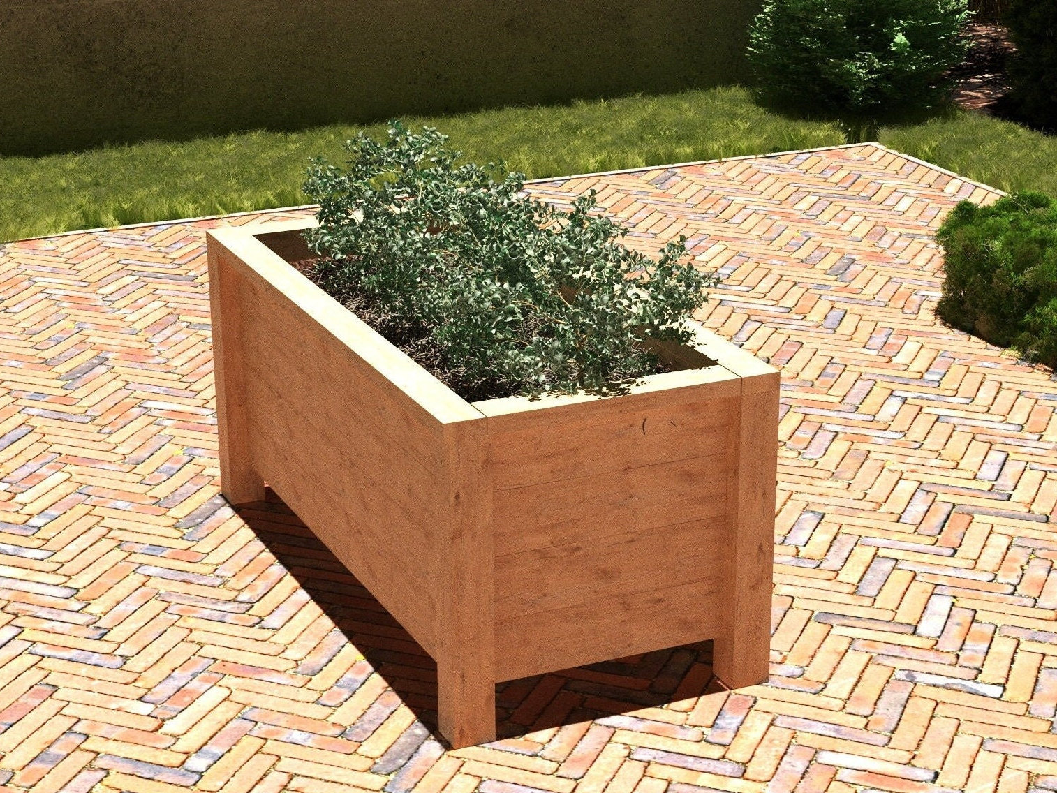 DIY Raised Garden Planter Box Plans: Easy Woodworking Build Project ...