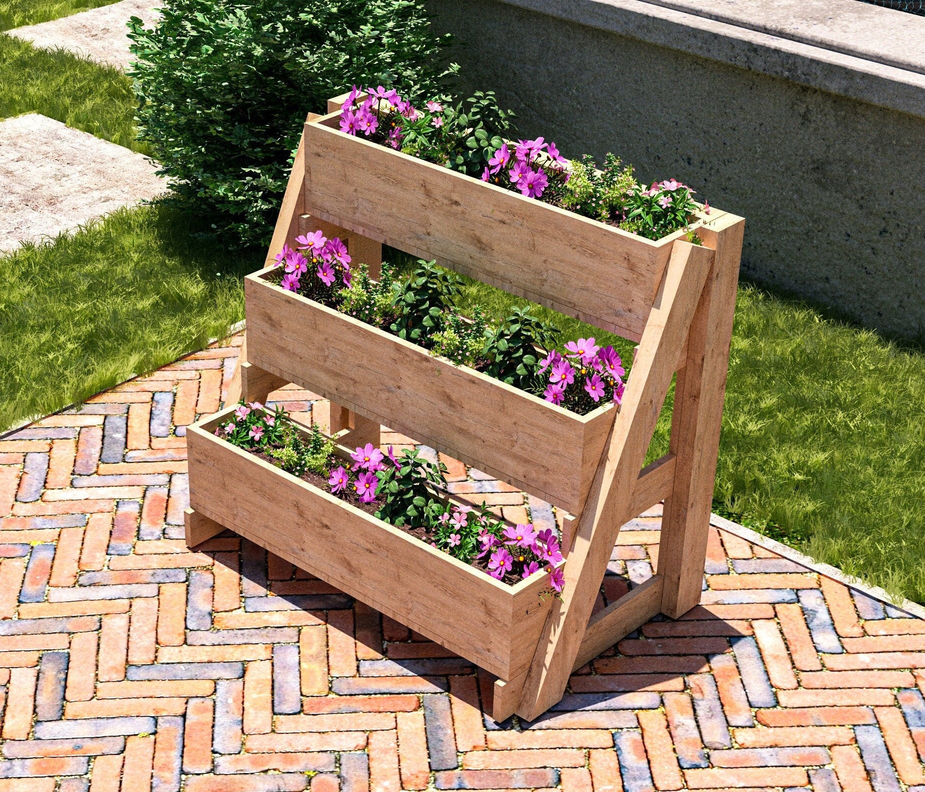 DIY Planter Box BUNDLE Plans Garden Planter Plans Vegetable - Etsy ...