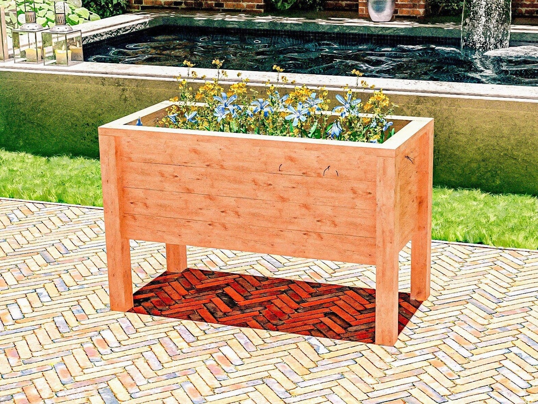 DIY Raised Garden Planter Box Plans, Outdoor Planter Box Plans ...