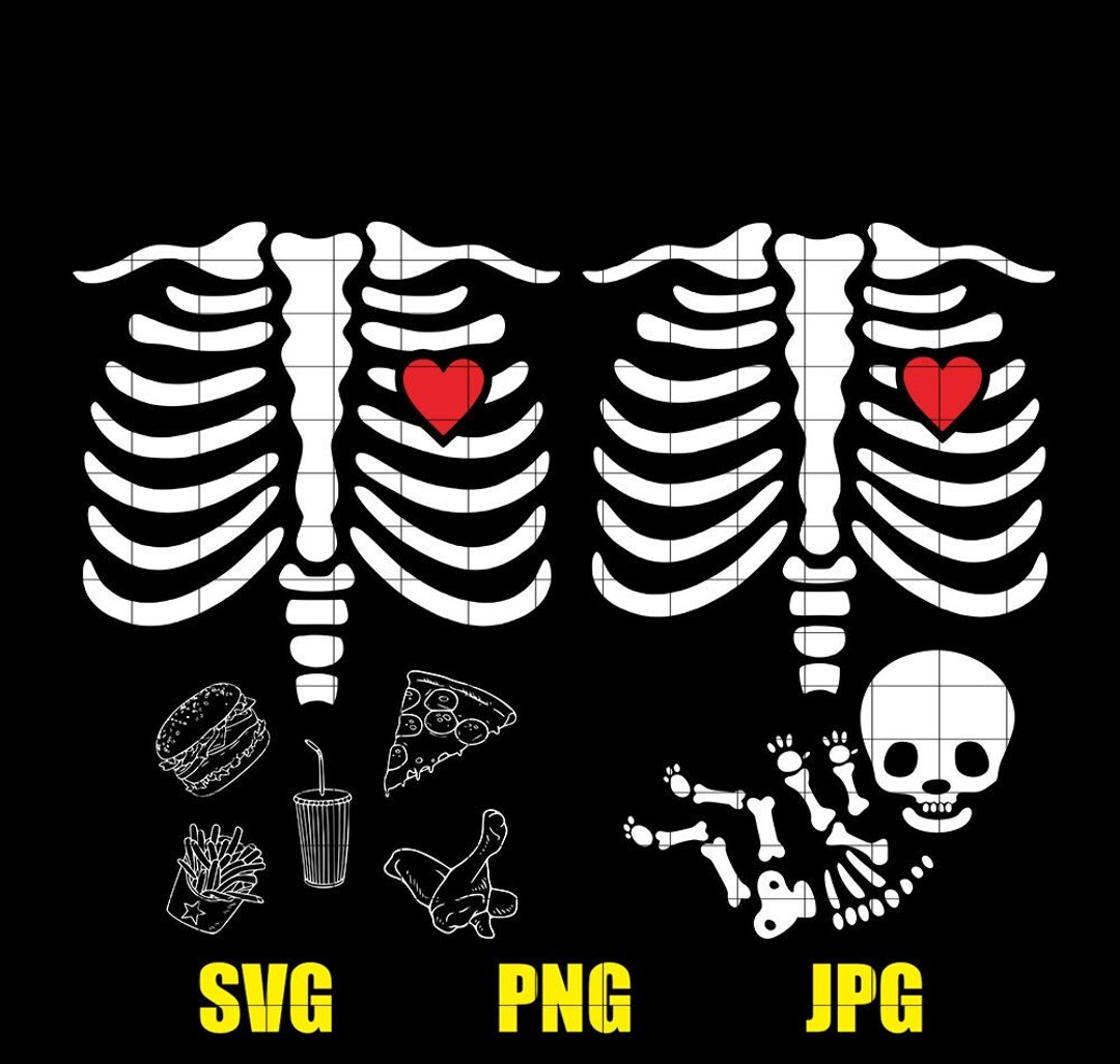Baby Skeleton SVG, Pregnancy Skeleton SVG, Pregnancy SVG, Halloween ...