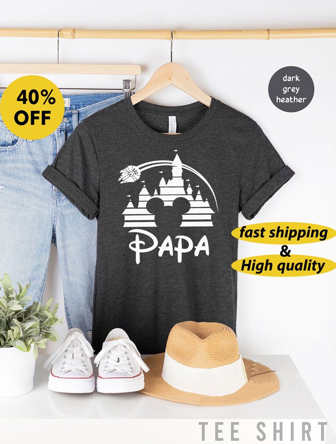 Papa Mouse Disney Shirt, Papa Disney Shirt, Papa Disney T-shirt, Father ...