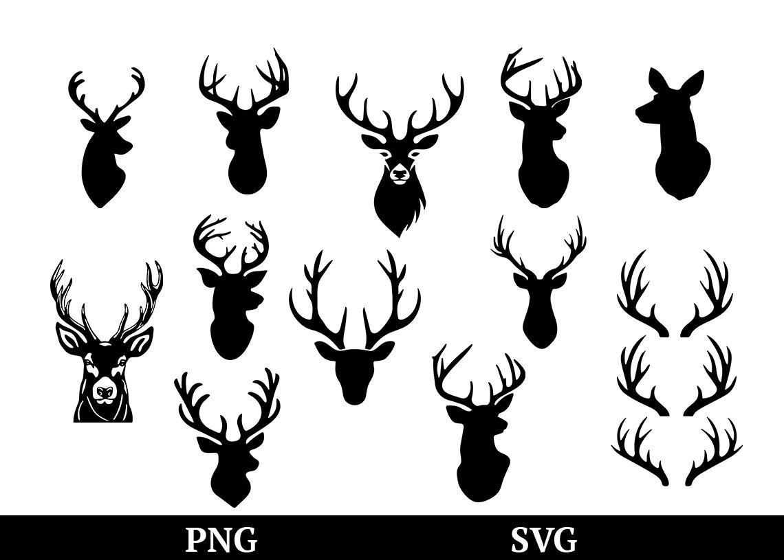 Plotterdatei Hirschkopf Hirsch SVG Hirsch SVG Hirsch SVG - Etsy Österreich