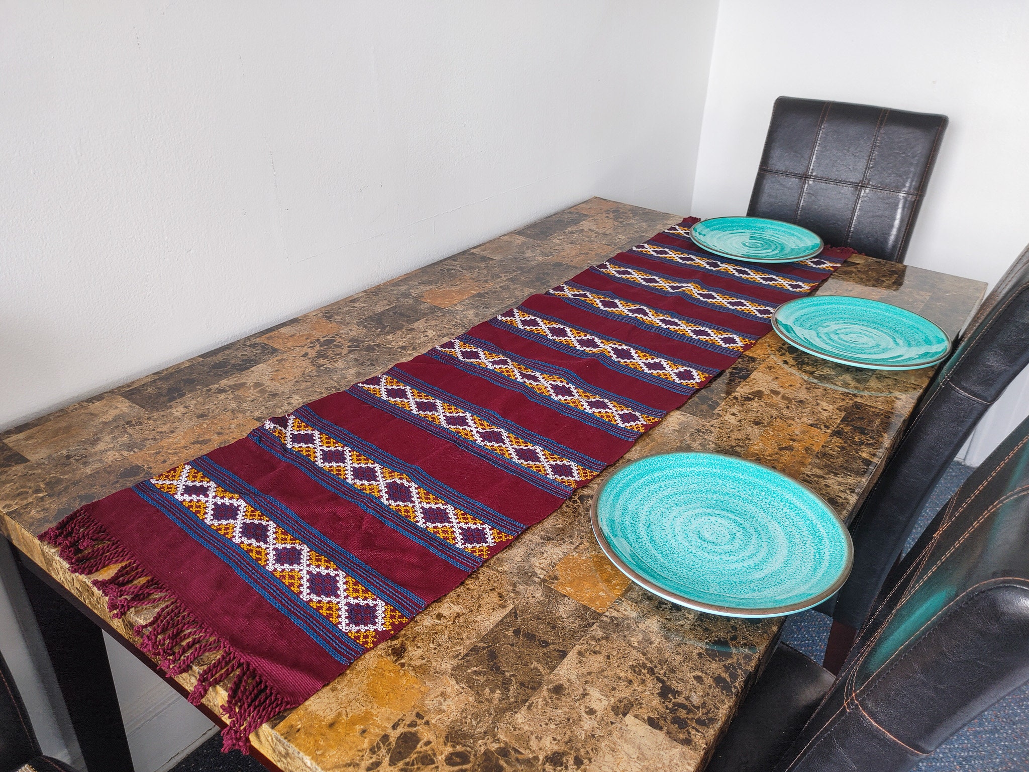 Guatemalan Table Runner, Mayan Textile Handwoven by Indigenous Women ...